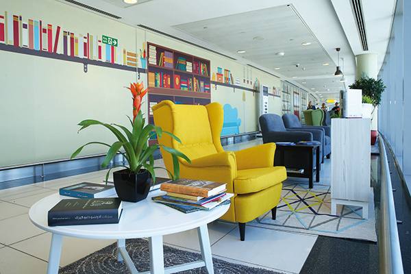 AUH opens first library at intâ€™l airport - The Gulf Time Newspaper